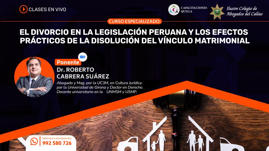Quilla Curso Especializado El Divorcio En La LegislaciÓn Peruana Y
